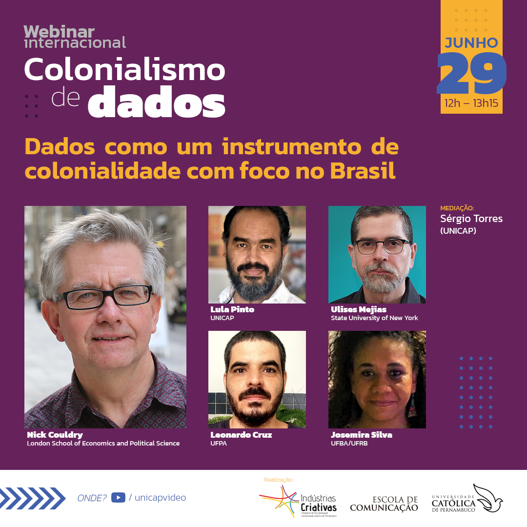 Evento reúne teóricos do colonialismo de dados e pesquisadoras/es do ...